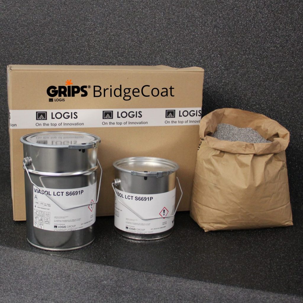 Bridge Coat anti-slip coating for lightweight construction | logisgrips